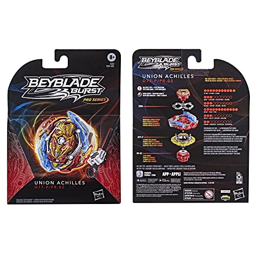 BEYBLADE Burst Pro Series Union Achilles, Spinning Top Starter Pack, Balance Type Battling Game Top with Launcher Toy