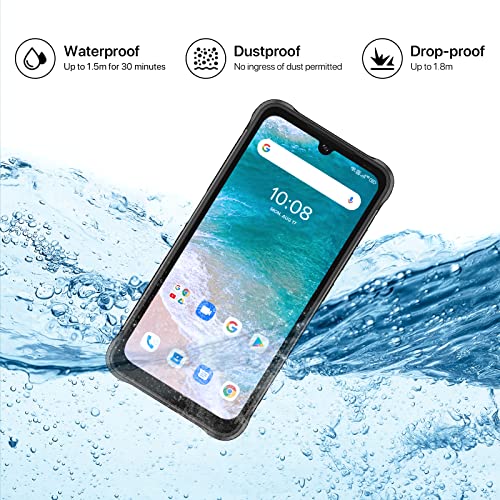 UMIDIGI Bison PRO Rugged Unlocked Smartphones,4GB+128GB Android 11 IP68/IP69K Waterproof Shockproof Phone Helio G80 48MP Camera 6.3" FHD+ 5000mAh Fast Charge Global Version NFC Rugged Smartphone