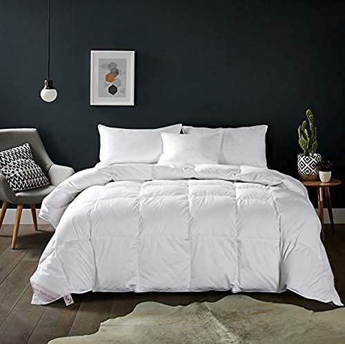 MAPLE DOWN Soft Full Size Comforter Duvet Insert-Down Alternative Comforter-Lightweight Fluffy Breathable Machine Washable (White, Full)