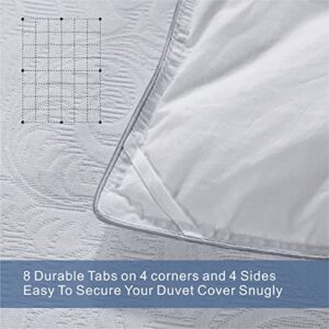 MAPLE DOWN Soft Full Size Comforter Duvet Insert-Down Alternative Comforter-Lightweight Fluffy Breathable Machine Washable (White, Full)