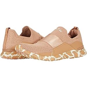 Athletic Propulsion Labs APL Women's Techloom Bliss Sneaker, Caramel/Almond/Leopard, 7