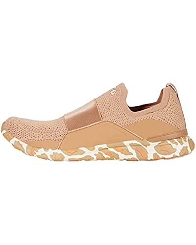 Athletic Propulsion Labs APL Women's Techloom Bliss Sneaker, Caramel/Almond/Leopard, 7