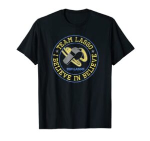 ted lasso believe in believe coach whistle circle t-shirt