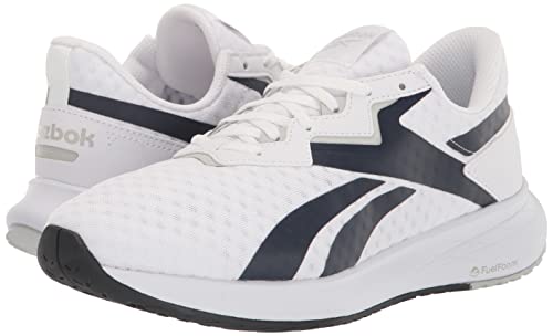 Reebok Men's Energen Plus 2.0 Running Shoe, White/Vector Navy/Pure Grey, 11.5