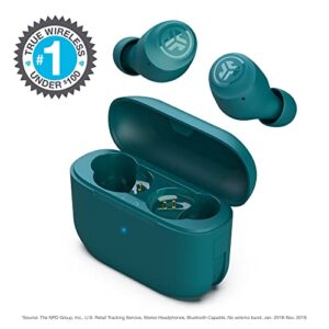 JLab Go Air Pop True Wireless Bluetooth Earbuds + Charging Case - Teal - Dual Connect - IPX4 Sweat Resistance - Bluetooth 5.1 Connection - 3 EQ Sound Settings Signature, Balanced, Bass Boost