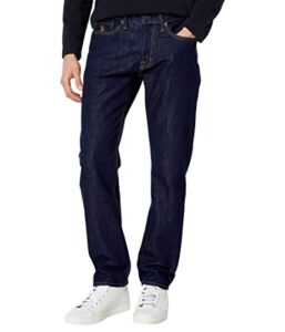 u.s. polo assn. stretch slim straight five-pocket denim jeans dark rinse denim wash 36 30