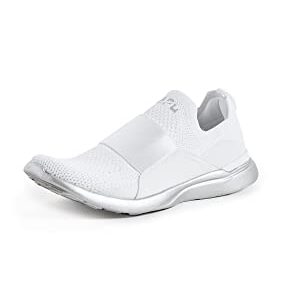 APL: Athletic Propulsion Labs Women's Techloom Bliss Sneakers, White/Chrome, 8.5 Medium US