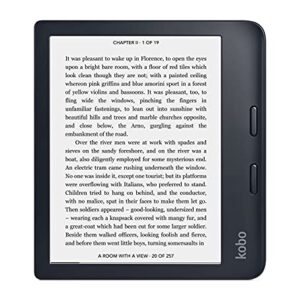 Kobo Libra 2 | eReader | 7” Glare Free Touchscreen | Waterproof | Adjustable Brightness and Color Temperature | Blue Light Reduction | eBooks | WiFi | 32GB of Storage | Carta E Ink Technology | Black