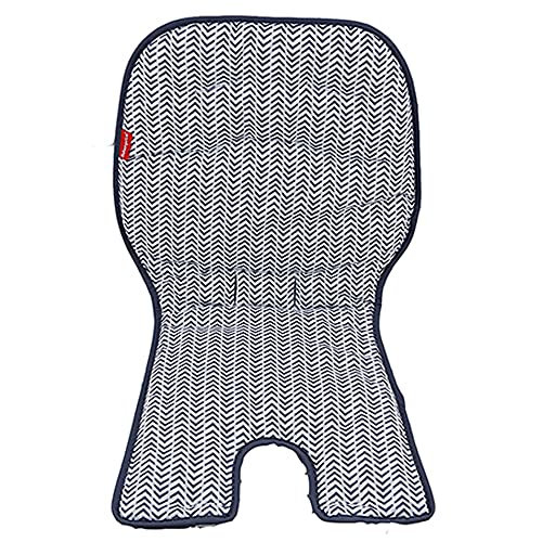 F-Price Replacement Part for Fisher-Price Highchair - HBD72 ~ Space-Saver Simple Clean High-Chair Booster Seat ~ Pencil Strokes ~ Replacement Seat Pad, Gray, White