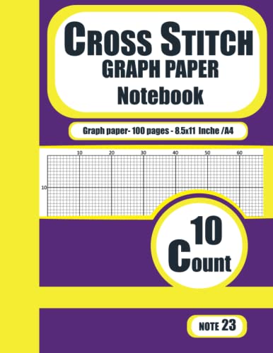 Cross Stitch Grid Paper: cross stitch graph paper 10x10 squares per inch