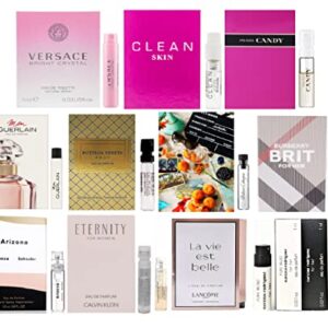 Designer Perfume Sampler Set Lot x 12 Sample Vials - High End Fragrance Samples for Women, 12 Piece Set