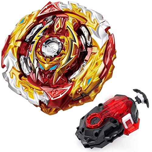 Desamvap Bey Battling Tops Burst Sparking SuperKing B-172 World Spriggan U' 2B with String Launcher Battle Game Set Left Right Spin Gyro Toys Gift for Kids Children Boys