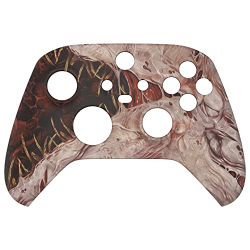 eXtremeRate Xeno Species Front Housing Shell for Xbox Series X/S Controller, Custom Soft Touch Cover Faceplate for Xbox Series X/S, Xbox Core Controller - Controller NOT Included