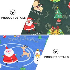 Fabric Fabric Christmas Fabric Bundles Sewing Craft Square Patchwork Printed Fabric Scraps Quilting Sewing Fabric for DIY Christmas 20Pcs Quilting Quilted