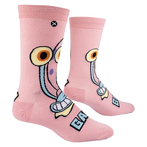 Odd Sox, Nickelodeon SpongeBob Cartoon Socks, Gary The Snail, Fun Novelty Mens Crew, Large