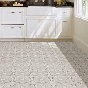 FloorPops FP3896 Marshall Peel & Stick Floor Tiles, Grey