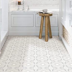 FloorPops FP3896 Marshall Peel & Stick Floor Tiles, Grey