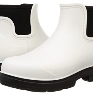 UGG Women's Droplet Rain Boot, White, 10