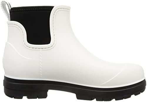 UGG Women's Droplet Rain Boot, White, 10