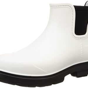 UGG Women's Droplet Rain Boot, White, 10