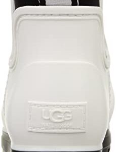 UGG Women's Droplet Rain Boot, White, 10