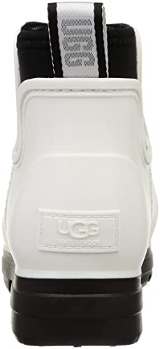 UGG Women's Droplet Rain Boot, White, 10