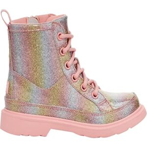 UGG Girls T ROBLEY Glitter Fashion Boot, Metallic Rainbow, 6 Toddler