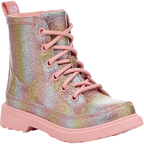 UGG Girls T ROBLEY Glitter Fashion Boot, Metallic Rainbow, 6 Toddler