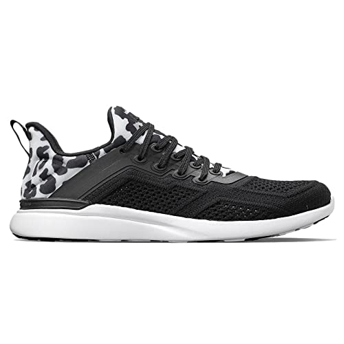 Athletic Propulsion Labs APL Women's Techloom Tracer, White/Black/Leopard, 8