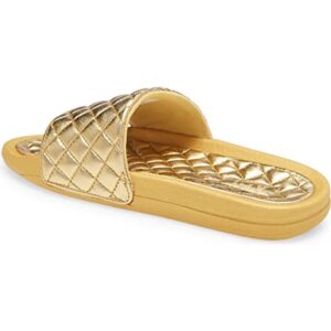 APL: Athletic Propulsion Labs Women's Lusso Slide, Metallic Gold, 7