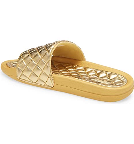 APL: Athletic Propulsion Labs Women's Lusso Slide, Metallic Gold, 7