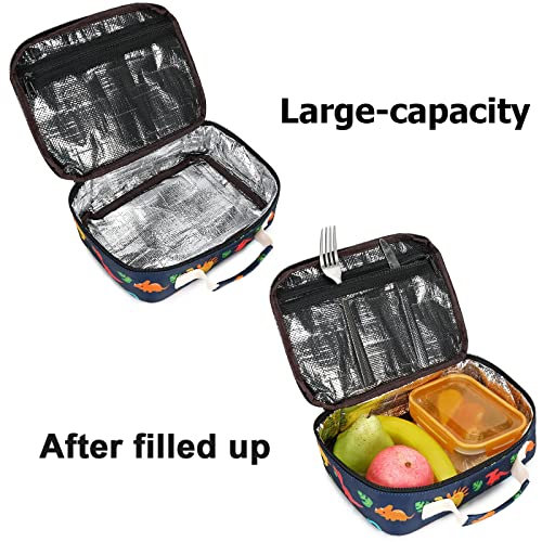 Bluboon Insulated Lunch Box for Kids Boys Girls School Lunch Bags Reusable Cooler Thermal Meal Tote for Picnic