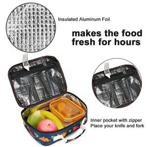 Bluboon Insulated Lunch Box for Kids Boys Girls School Lunch Bags Reusable Cooler Thermal Meal Tote for Picnic