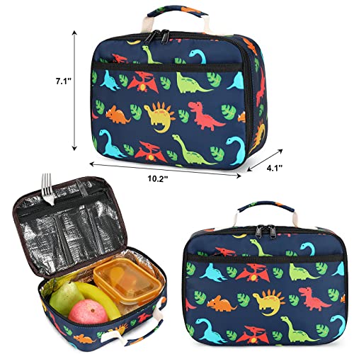 Bluboon Insulated Lunch Box for Kids Boys Girls School Lunch Bags Reusable Cooler Thermal Meal Tote for Picnic