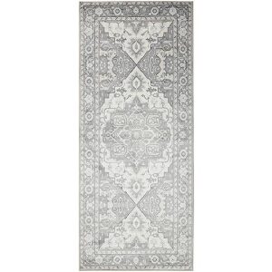 MaxRugrs Kitchen Rug Runner for Hallways 2'6"x6' No Crease Machine Washable Stain Resistant Non Skid Rubber Backing Mat-Bedroom & Laundry - Vintage Floor Carpet Family & Pet Friendly