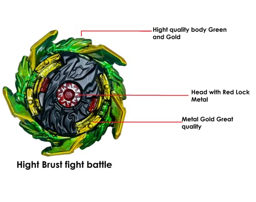 Limited Green Gold Booster King Metal Fusion Battle