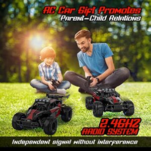 BLUEJAY Remote Control Car - 2.4GHz High Speed 33KM/H RC Cars Toys, 1:12 Monster RC Truck Off Road Hobby Toys with LED Headlight and Rechargeable Battery Gifts for Adults Boys 8-12 Kids