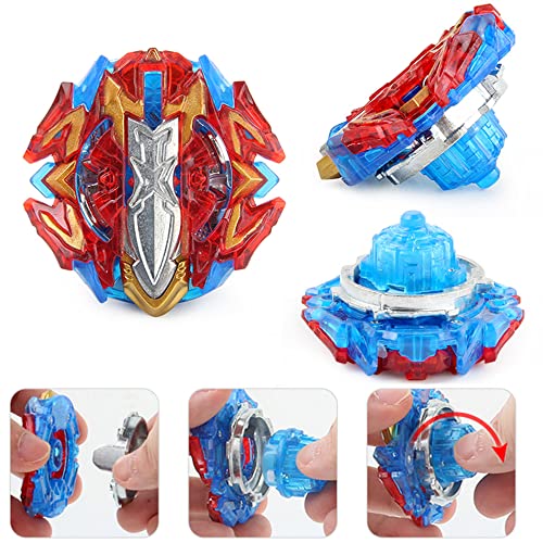 Burst Battle Top Set Itcaoseklu 4 Battling Tops 2 Launchers Blast Gyro Game with Arena, Battling Tops Stadium Gift for Kids Children Boys Ages 6 7 8+