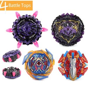 Burst Battle Top Set Itcaoseklu 4 Battling Tops 2 Launchers Blast Gyro Game with Arena, Battling Tops Stadium Gift for Kids Children Boys Ages 6 7 8+