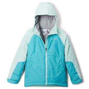 Columbia Youth Girls Alpine Action II Jacket, Geyser Heather/Sea Ice, Small