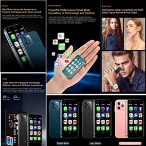 Global Version Soyes XS12 Mini 4G Smartphone 3.0 Inch Dual Sim Ultra Thin Unlocked Card Mobile Phone WiFi Bluetooth Hotspot Student Pocket Cellphone (Black 32GB)