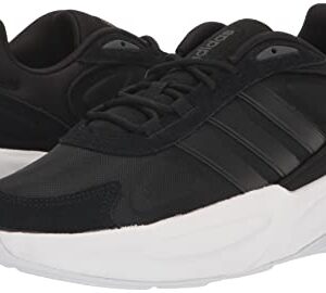 adidas Men's Ozelle Running Shoe, Black/Black/Grey, 11