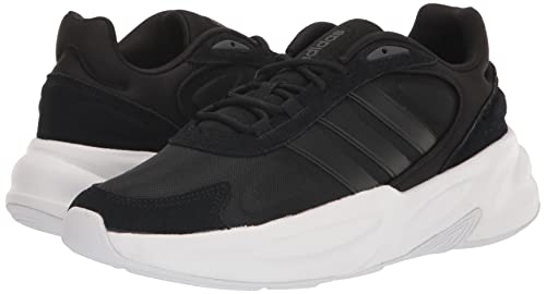 adidas Men's Ozelle Running Shoe, Black/Black/Grey, 11