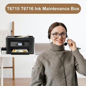 Remanufactured T6715 T6716 Ink Maintenance Box Compatible with Workforce Pro WF-4720 WF-4730 WF-4740 WF-3820 WF-4820 WF-4830 ET-8700 WF-4734 WF-C5790 WF-M5799 WF-C5710 EC-4020 Printer