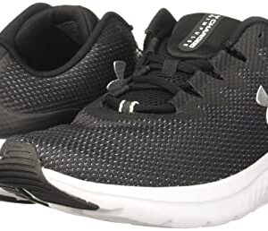 Under Armour Men's Charged Impulse 3 Running Shoe, (001) Black/Black/Metallic Silver, 13