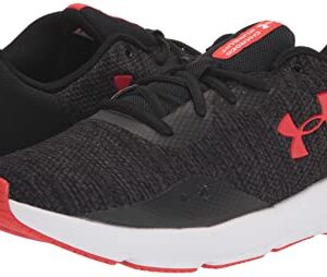 Under Armour Men's Charged Pursuit 3 Twist --Running Shoe, (002) Black/Black/Radio Red, 9