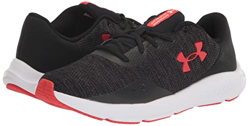 Under Armour Men's Charged Pursuit 3 Twist --Running Shoe, (002) Black/Black/Radio Red, 9