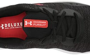 Under Armour Men's Charged Pursuit 3 Twist --Running Shoe, (002) Black/Black/Radio Red, 9