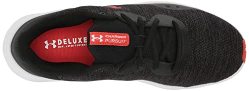 Under Armour Men's Charged Pursuit 3 Twist --Running Shoe, (002) Black/Black/Radio Red, 9