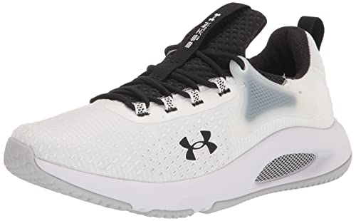 Under Armour Men's HOVR Rise 4 Training Shoe Sneaker, (100) White/White/Black, 9.5